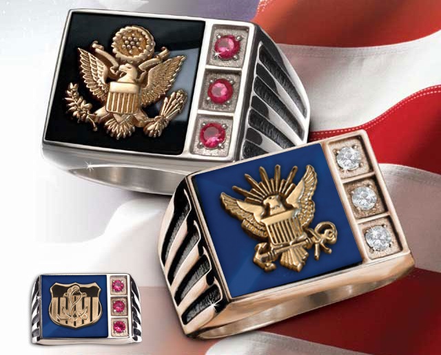 United States Military Birthstone Rings | Vetcom.comPersonalized ...