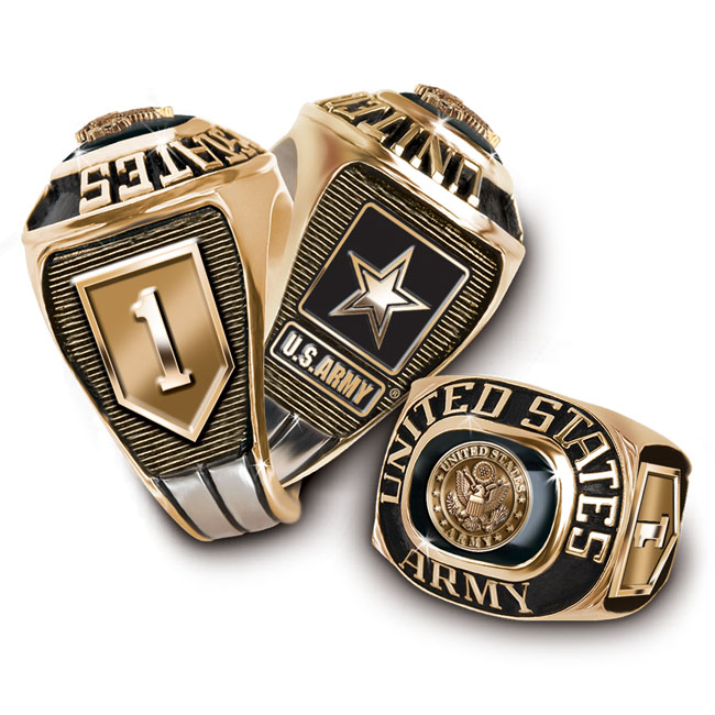 U.S. Army Career Service Rings | Vetcom.com | Personalized Military ...