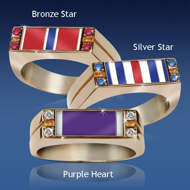 United States Military Veteran Service Ribbon Rings | Vetcom.com ...