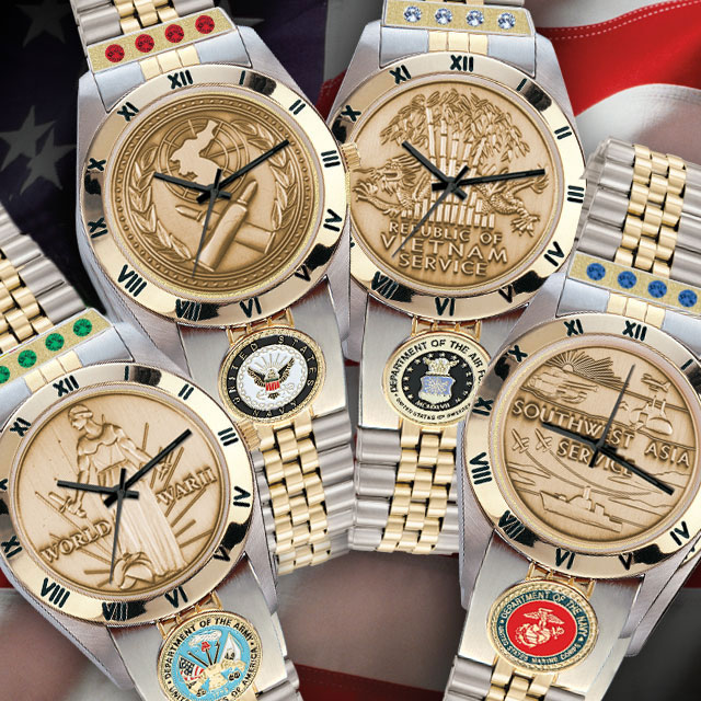 U.S. Military Diamond & Birthstone Watches | Vetcom.comPersonalized ...