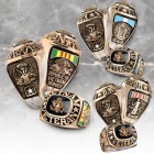 U.S. Army War Veteran Career Service Rings | Vetcom.com | Personalized ...