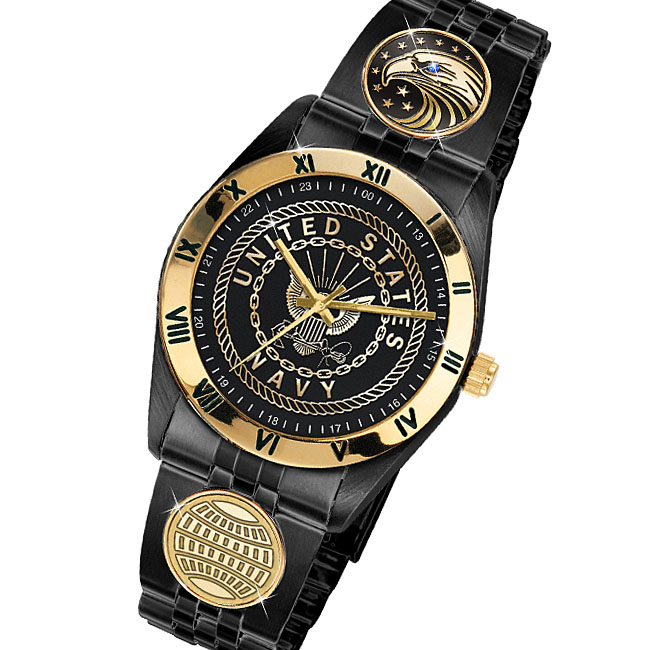 U.S. Navy Career Black Watch | Vetcom.com | Personalized Military Gifts ...