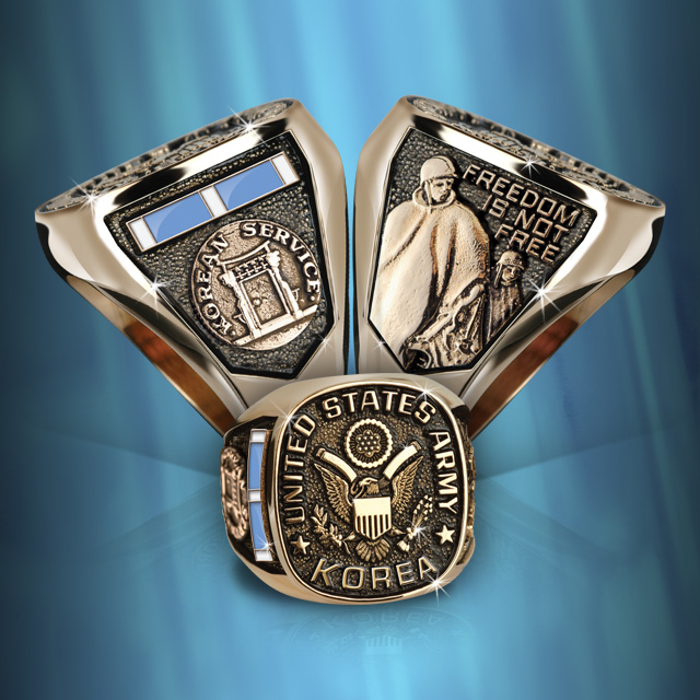 Korean War Veteran Signet Rings | Vetcom.com | Personalized Military ...