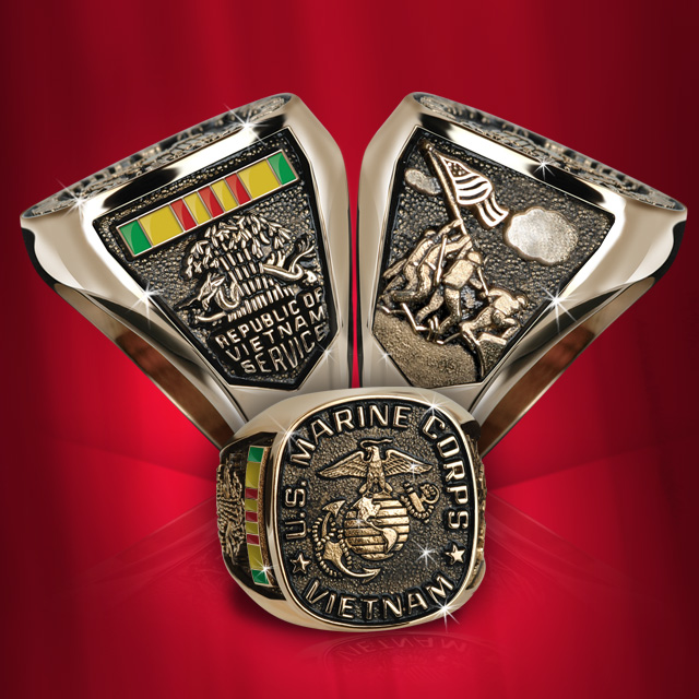 U.S. Marine Corps War Veteran Signet Rings | Vetcom.comPersonalized ...