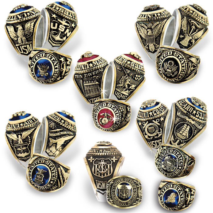 U.S. Armed Forces Military Service Rings | Vetcom.comPersonalized ...