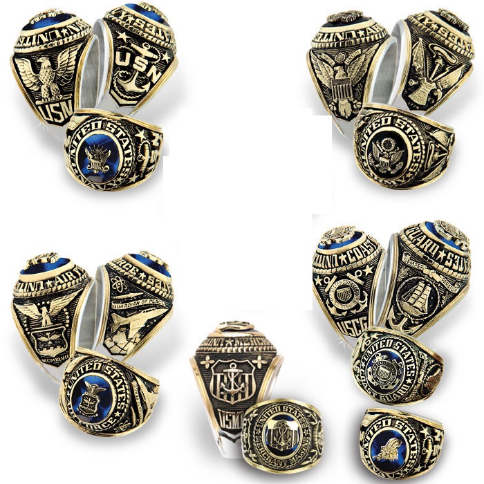 U.S. Armed Forces Military Service Rings | Vetcom.com | Personalized ...