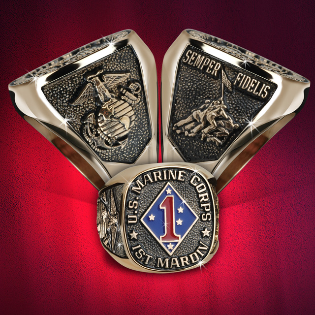 U.S. Marine Corps Division & Air Wing Service Rings | Vetcom ...